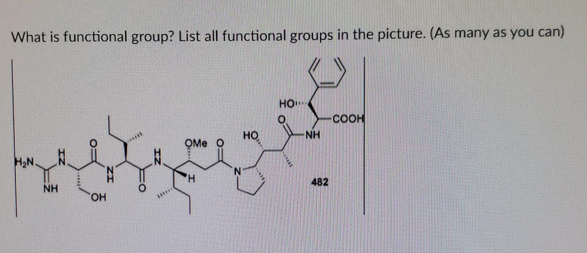 Solved What is functional group? List all functional groups | Chegg.com