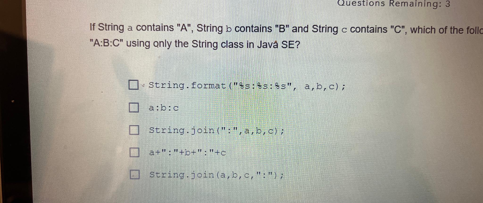 Solved Questions Remaining 3if String A Contains A 