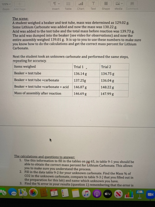 125% T Zoom Add Page Insert Table Chart Text Shape | Chegg.com