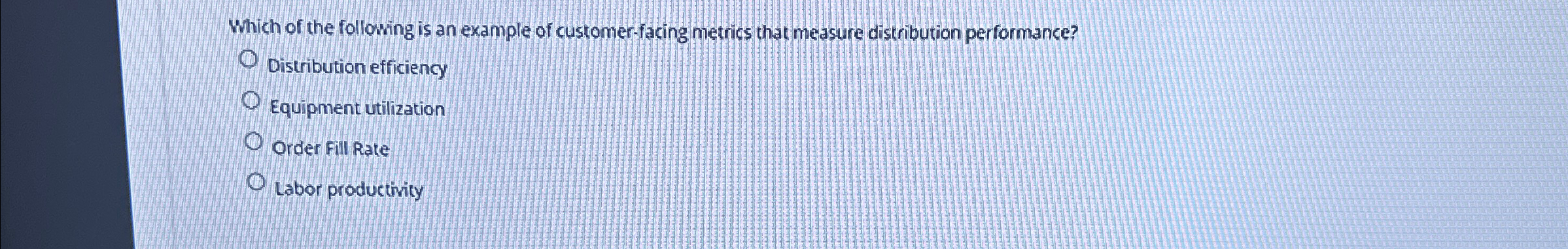 Solved Which of the following is an example of | Chegg.com