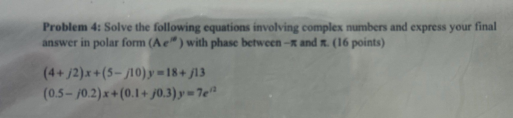 Solved Problem 4: Solve the following equations involving | Chegg.com