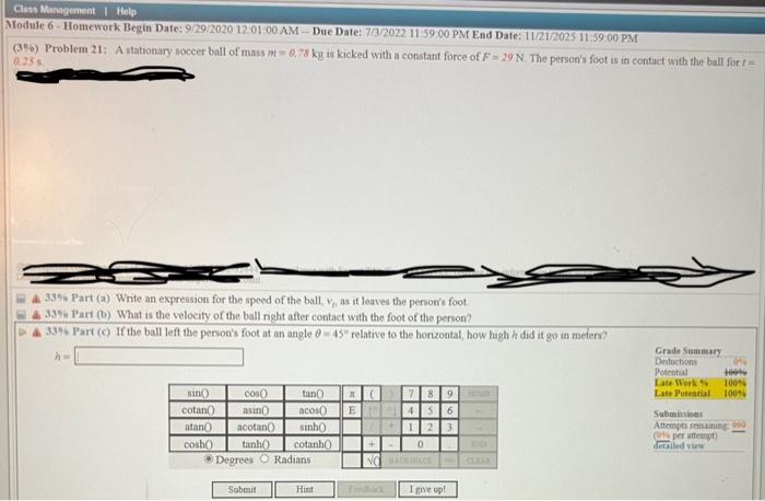 Solved Class Management | Help Module 6-Homework Begin Date: | Chegg.com
