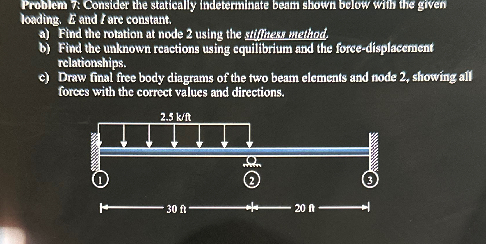 Solved I need this ASAP. Consider the statically | Chegg.com