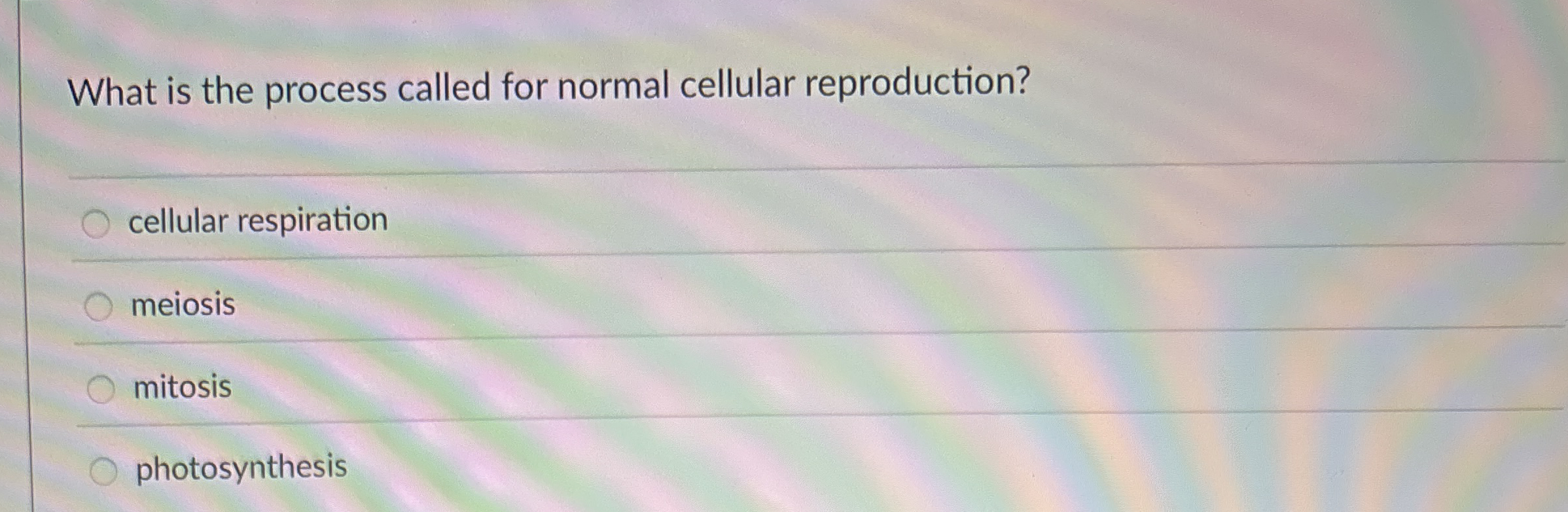 Solved What is the process called for normal cellular | Chegg.com