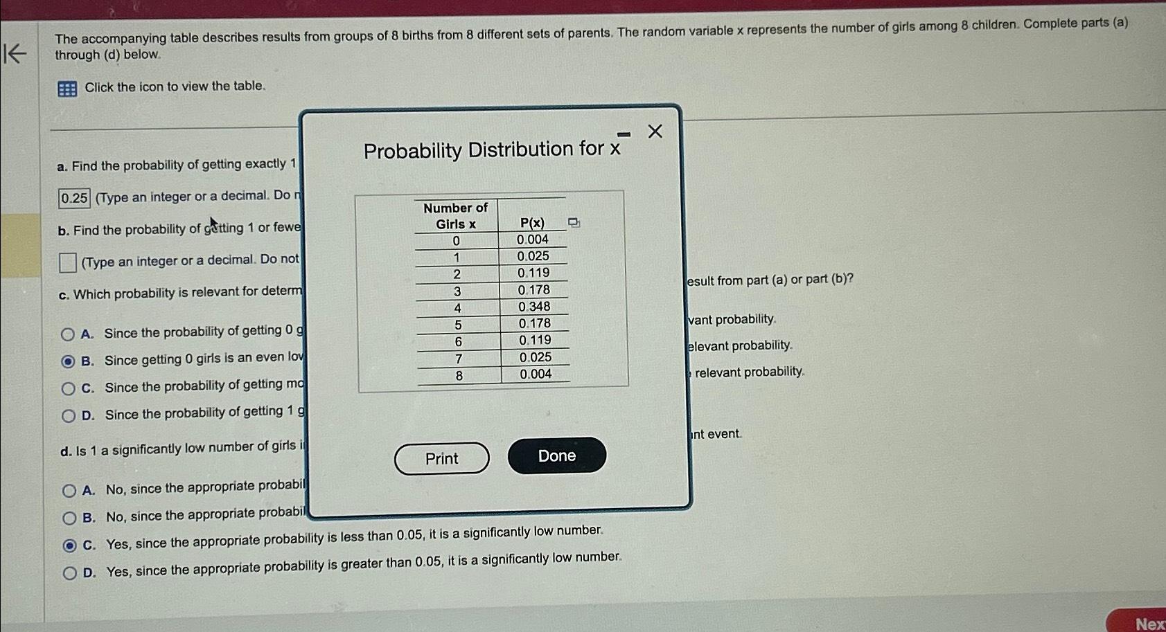through (d) ﻿below.Click the icon to view the | Chegg.com