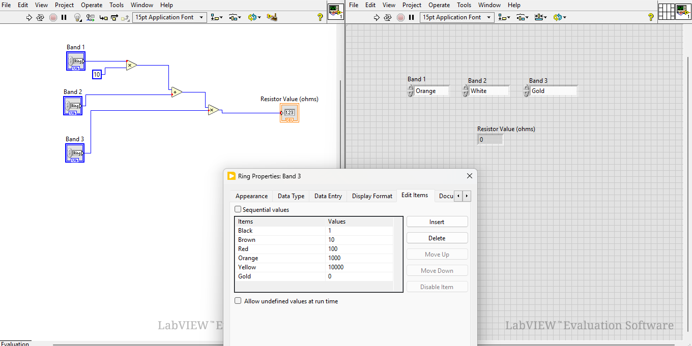 Solved Hey I have created a visual resistor value indicator | Chegg.com