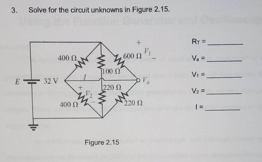 Solved Solve for the circuit unknowns in Figure 2.13. | Chegg.com