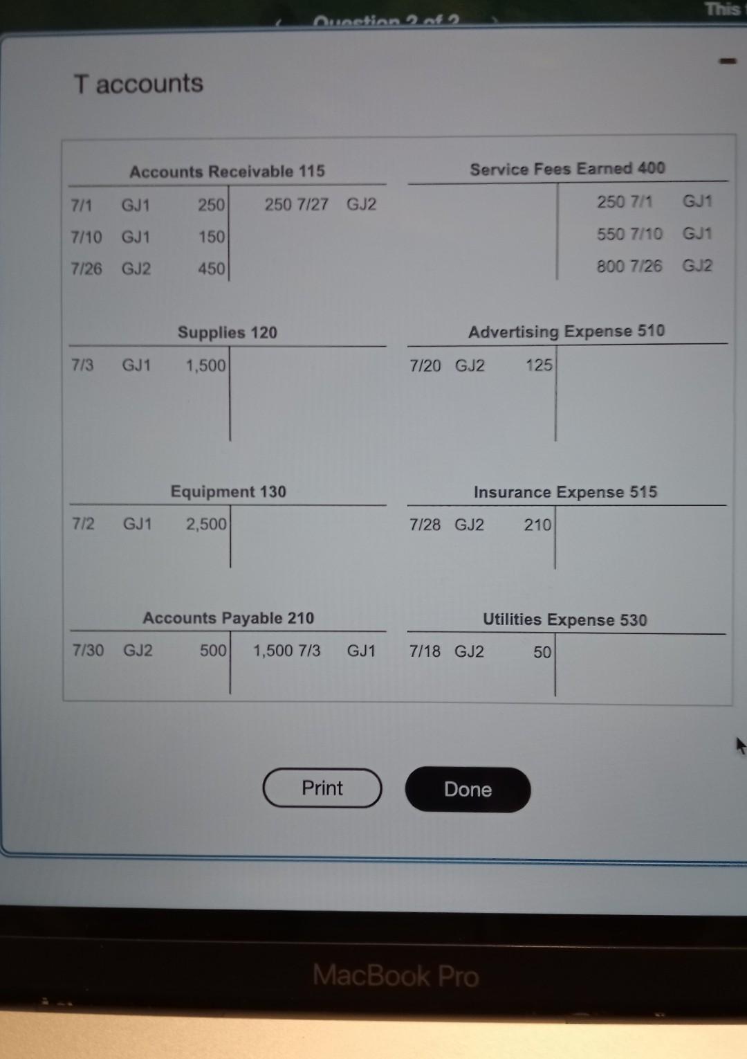 Solved T accounts T accounts Record the transactions | Chegg.com
