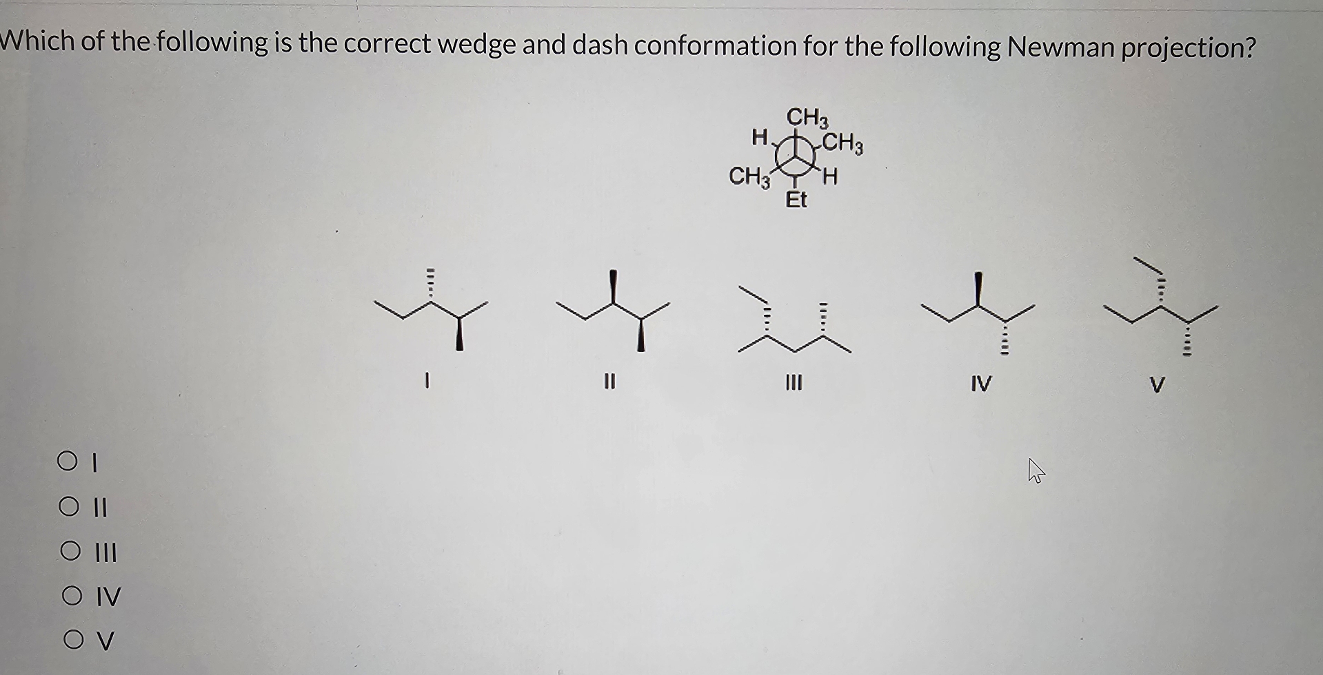 Solved Which of the following is the correct wedge and dash | Chegg.com