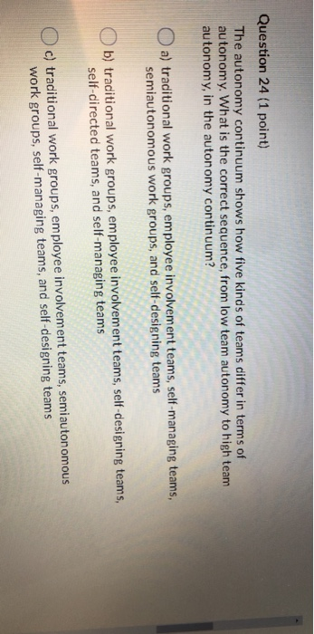 Solved Question 23 (1 point) Which of the following | Chegg.com