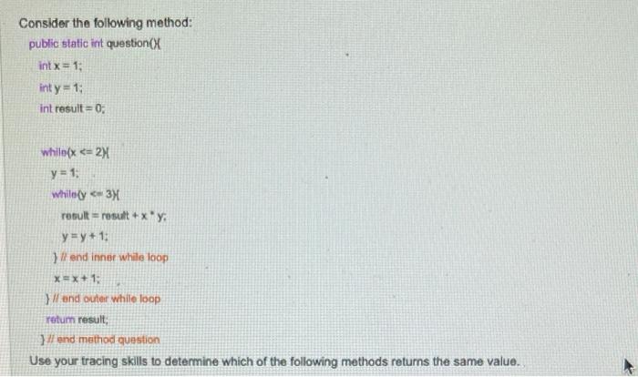 Solved trace the first code in the first picture. then trace | Chegg.com