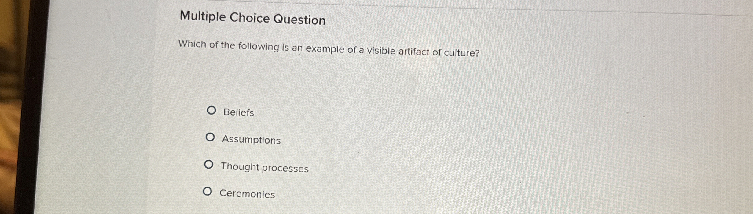 Solved Multiple Choice QuestionWhich of the following is an | Chegg.com