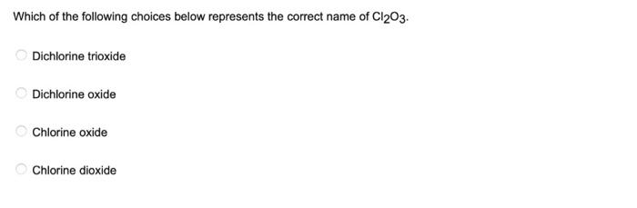 Solved Which of the following choices below represents the | Chegg.com