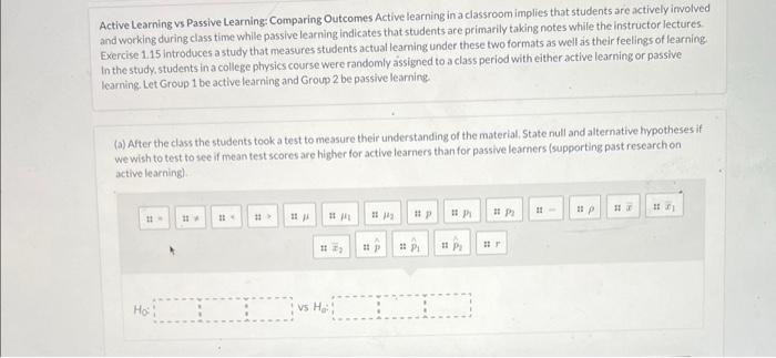 Active Learning vs Passive Learning: Comparing | Chegg.com