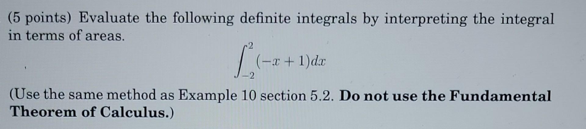 Solved (5 points) Evaluate the following definite integrals | Chegg.com