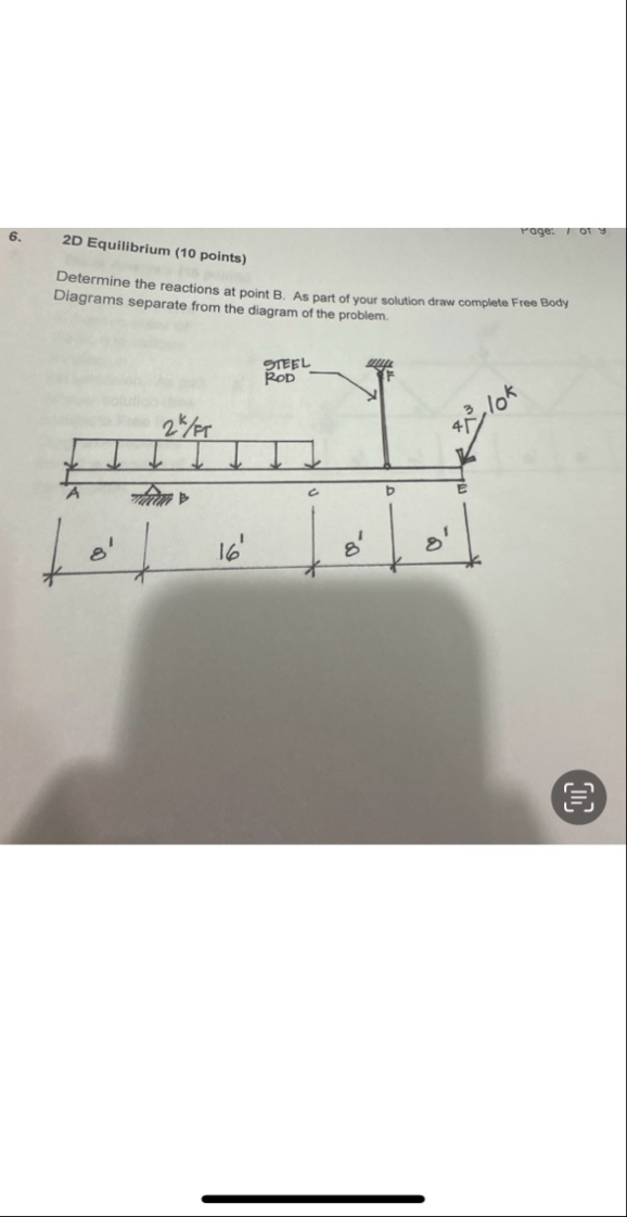 Solved 2 ﻿D Equilibrium ( 10 ﻿points)Page: 1 ﻿ot yDetermine | Chegg.com