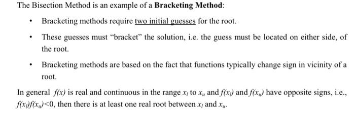 Solved Hi guys how to write Matlab programs to find the root | Chegg.com
