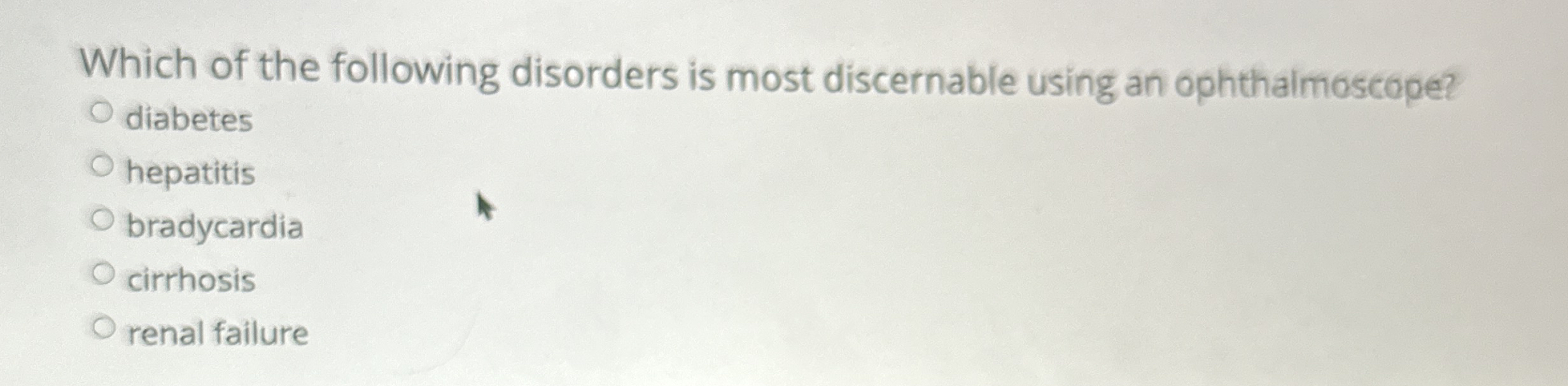 High Quality SOLUTION Which of the following disorders is most discernable | Chegg.com