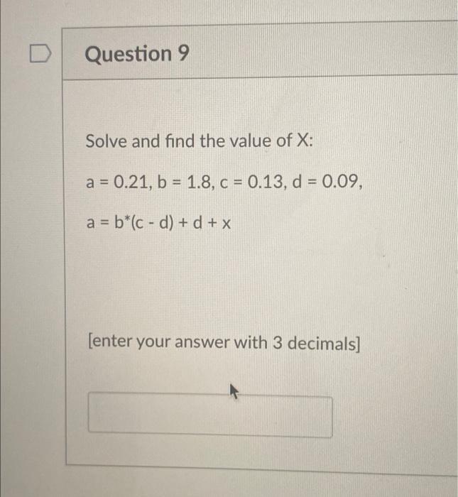 Solved Solve and find the value of X : | Chegg.com