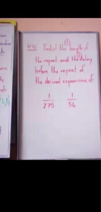 Solved HW Predict the length of the repeat and the delay | Chegg.com