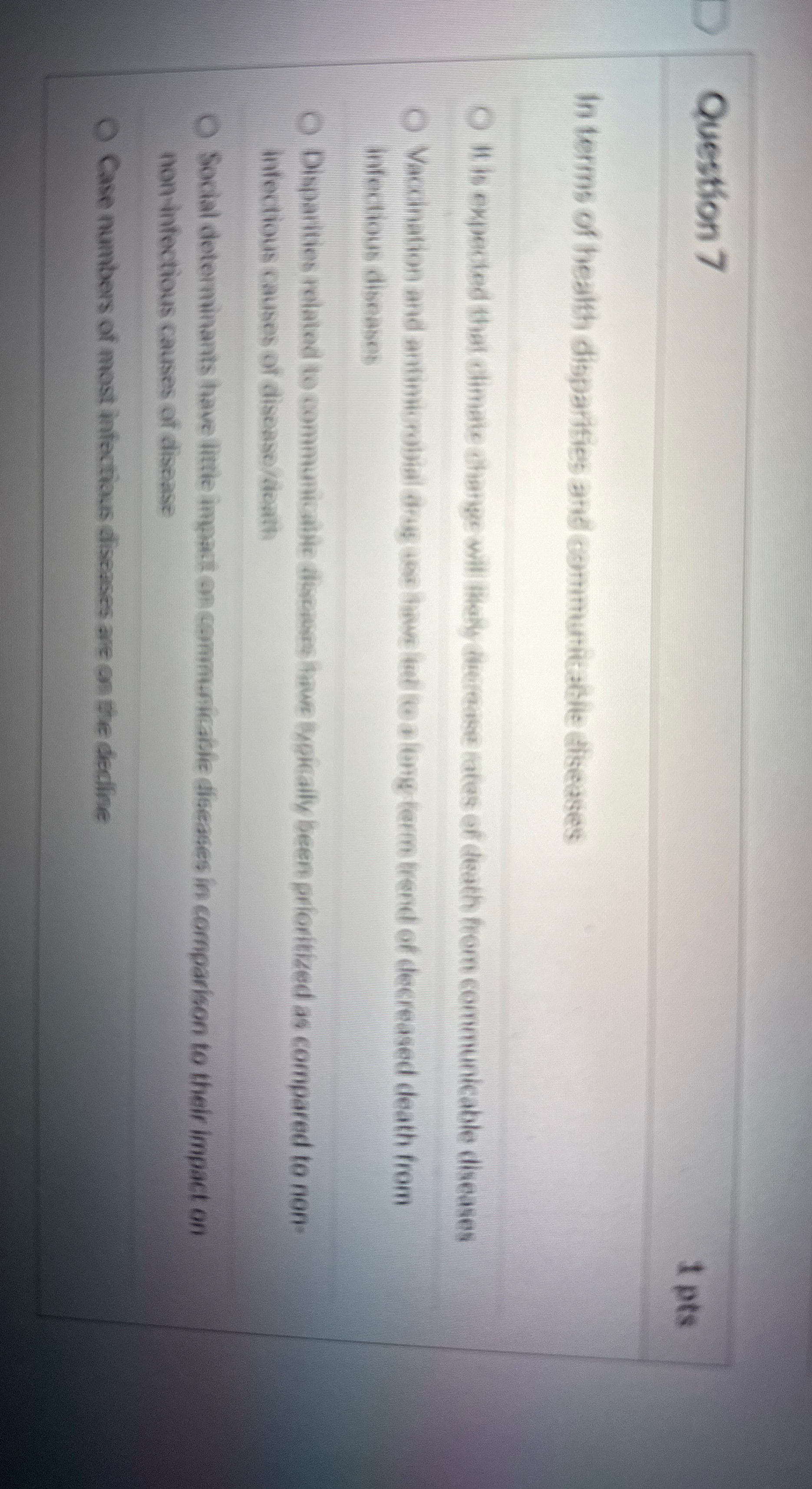 Solved Question 71 ﻿ptsIn terms of health disparifies and | Chegg.com