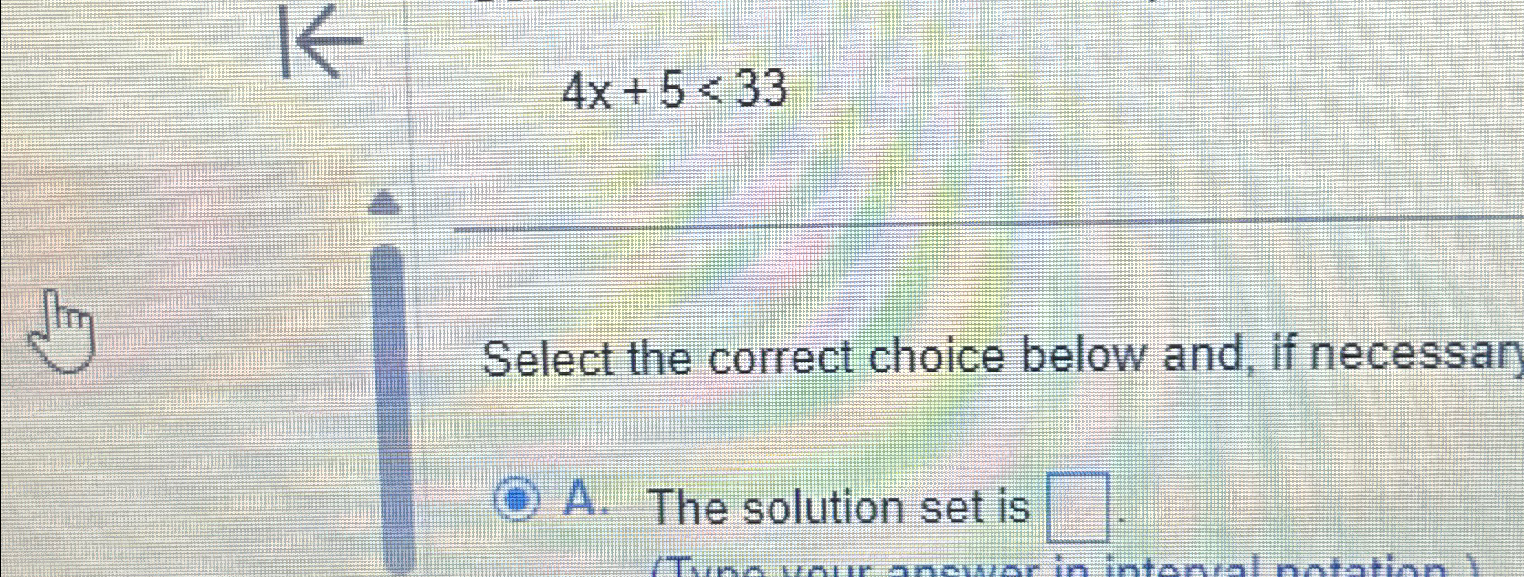 Solved 4x+5