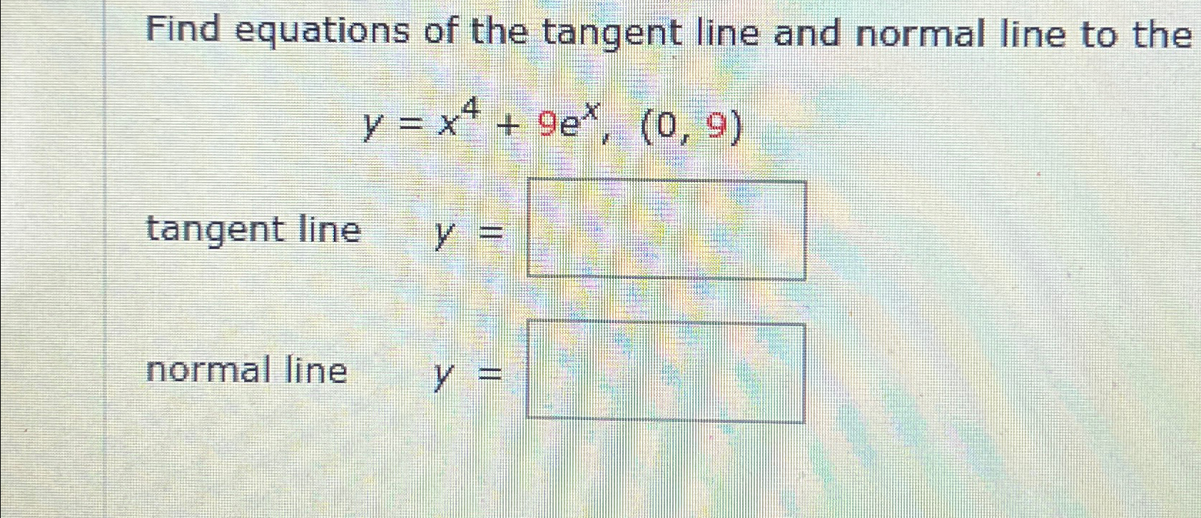 Solved Find equations of the tangent line and normal line to | Chegg.com