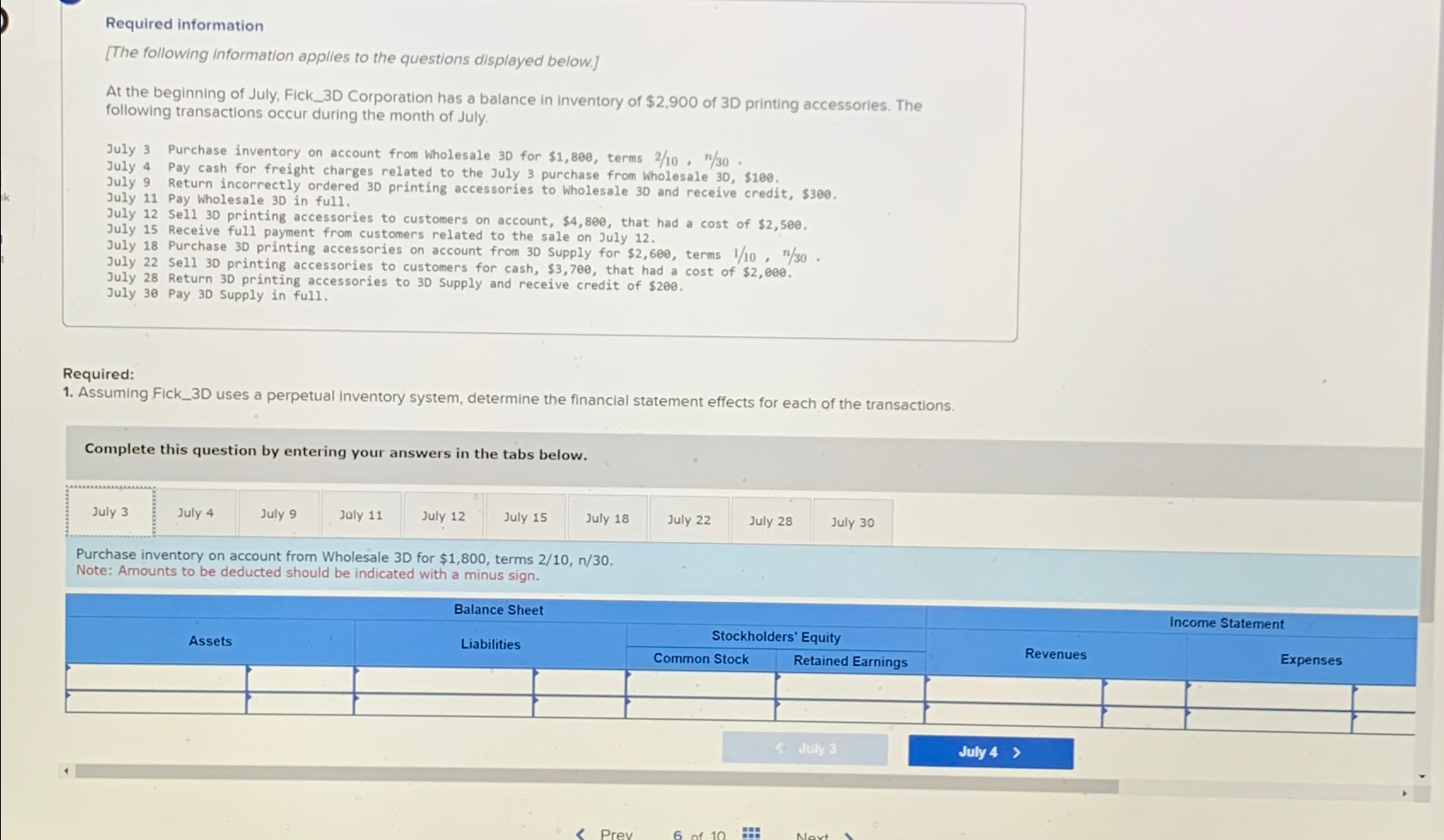 Solved Required information[The following information | Chegg.com