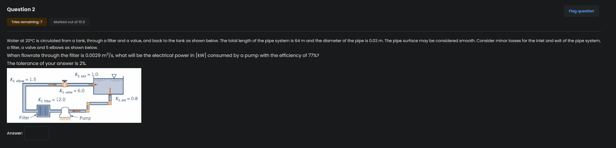 Solved Question 2Tries remaining: 7Marked out of 10.0 ﻿a | Chegg.com
