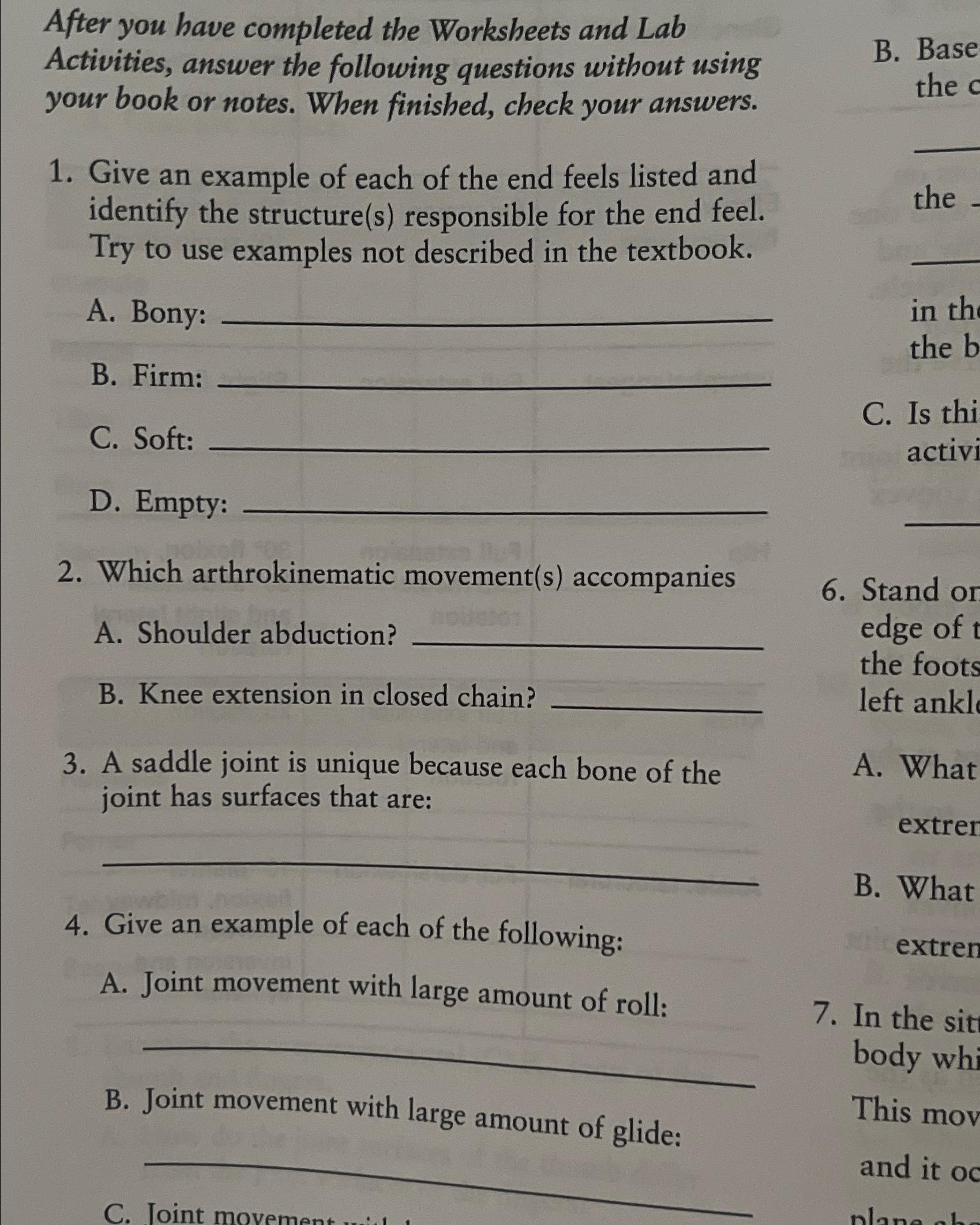 Solved After you have completed the Worksheets and Lab | Chegg.com