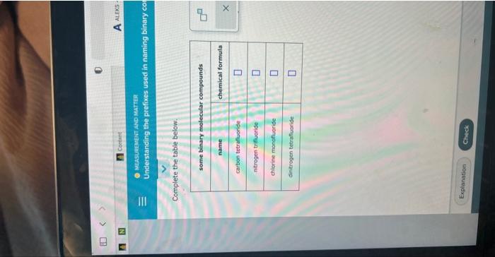 Solved (1) [ ncortart A ALEKS : Understanding the prefixes | Chegg.com