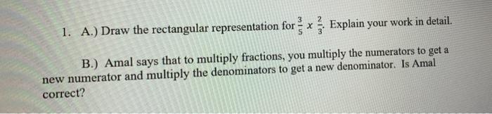 Solved 1. A.) Draw the rectangular representation for | Chegg.com