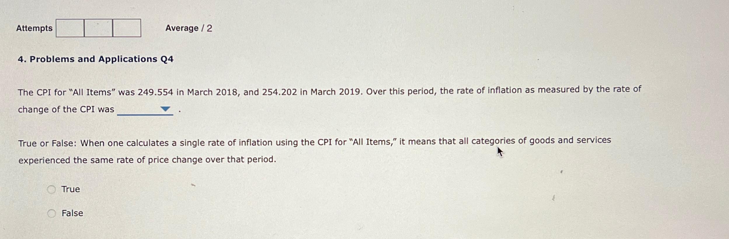 Solved AttemptsAverage / 24. ﻿Problems and Applications | Chegg.com