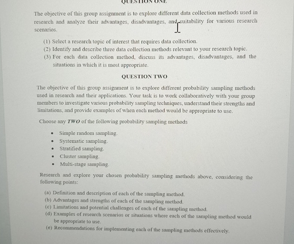 Solved The objective of this group assignment is to explore | Chegg.com