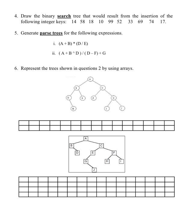 Solved 2. Traverse the given tree using Inorder, Preorder | Chegg.com