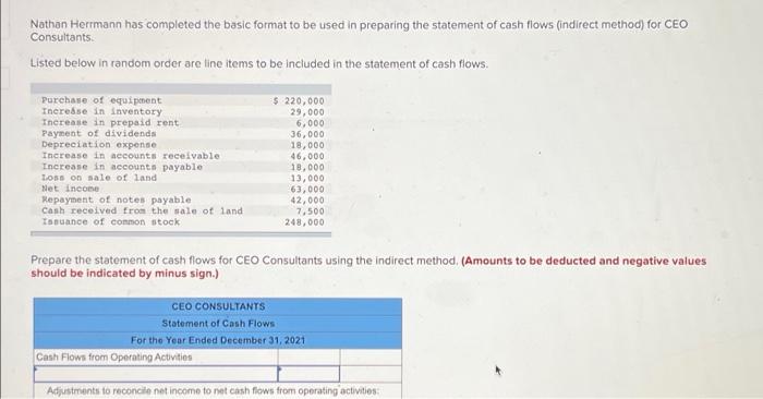 [Solved]: Nathan Herrmann has completed the basic format to