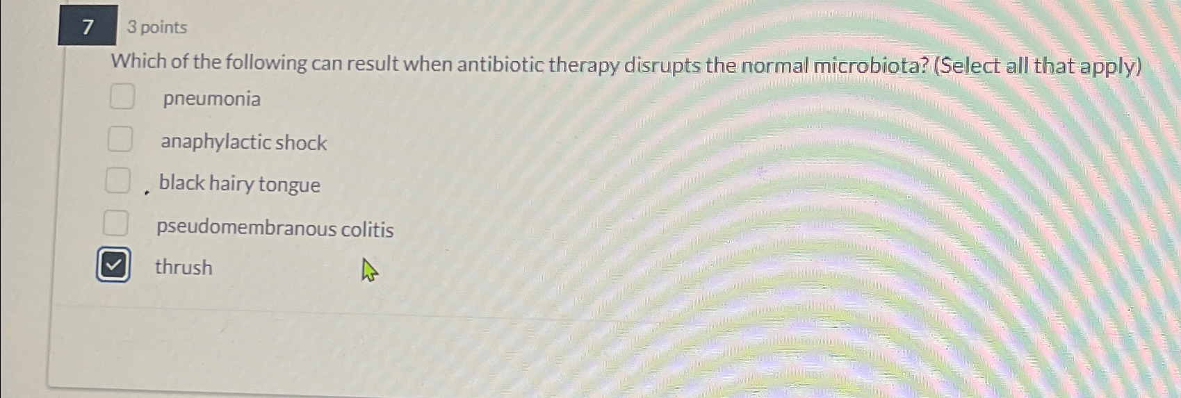 Solved 3 ﻿pointsWhich of the following can result when | Chegg.com