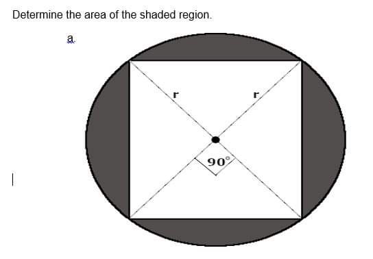 Solved Determine the area of the shaded region.a. | Chegg.com