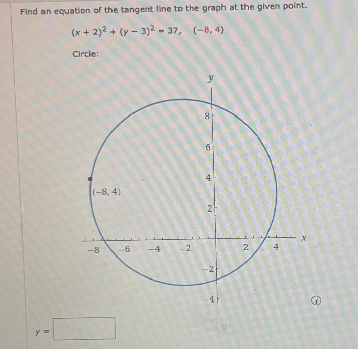 Solved Find an equation of the tangent line to the graph at | Chegg.com