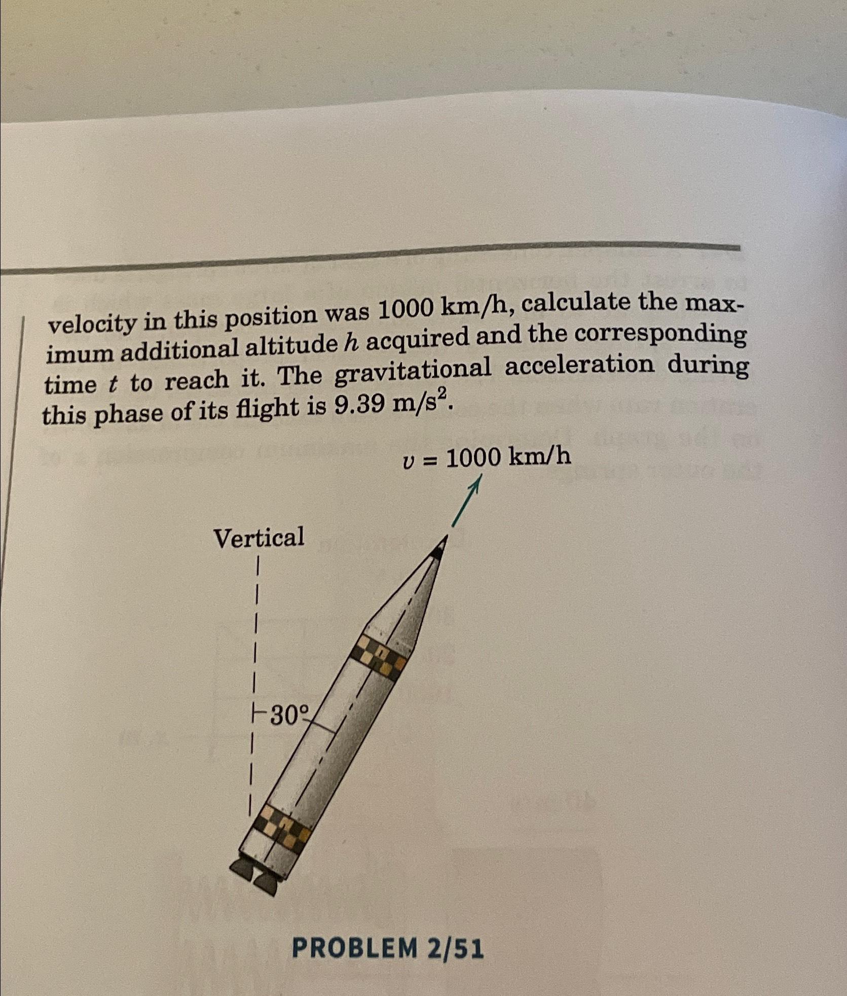 Solved A rocket runs out of fuel in the position shown and | Chegg.com