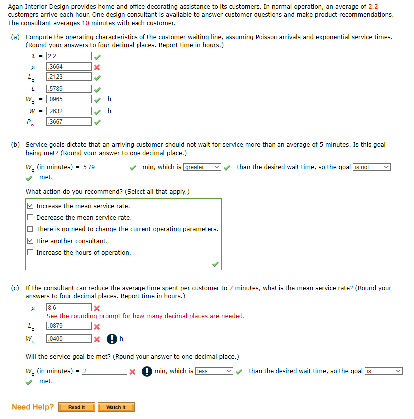 Solved Agan Interior Design provides home and office | Chegg.com