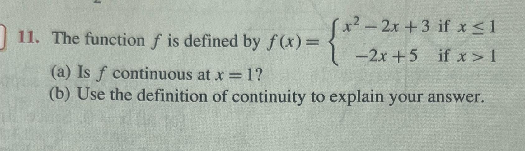 Solved The function f ﻿is defined by | Chegg.com