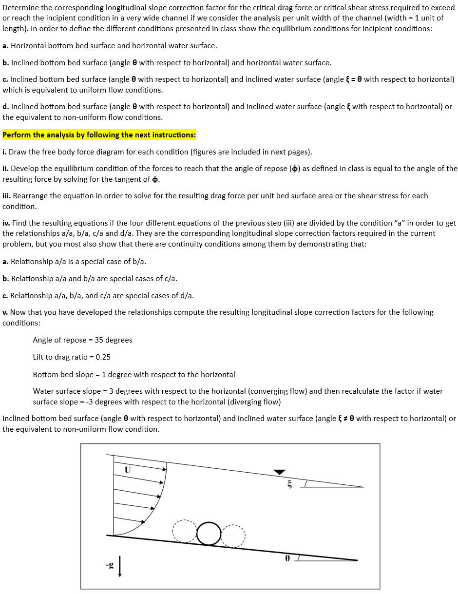 Determine the corresponding longitudinal slope | Chegg.com