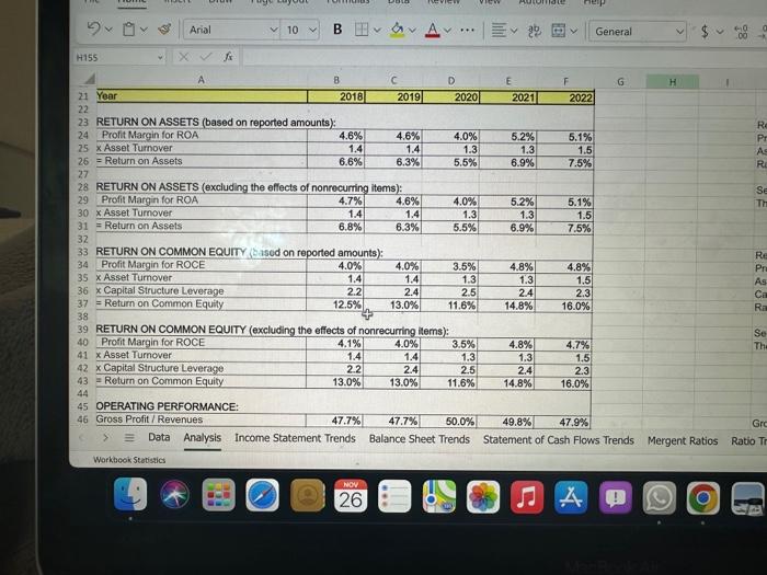 Solved Review and analyze trends in rows on 23-43 and rows | Chegg.com