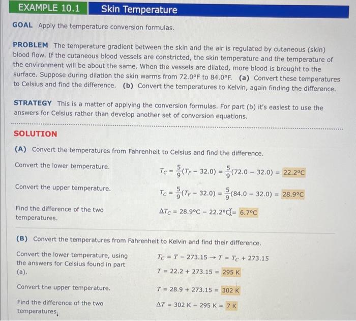 Solved GOAL Apply the temperature conversion formulas. | Chegg.com