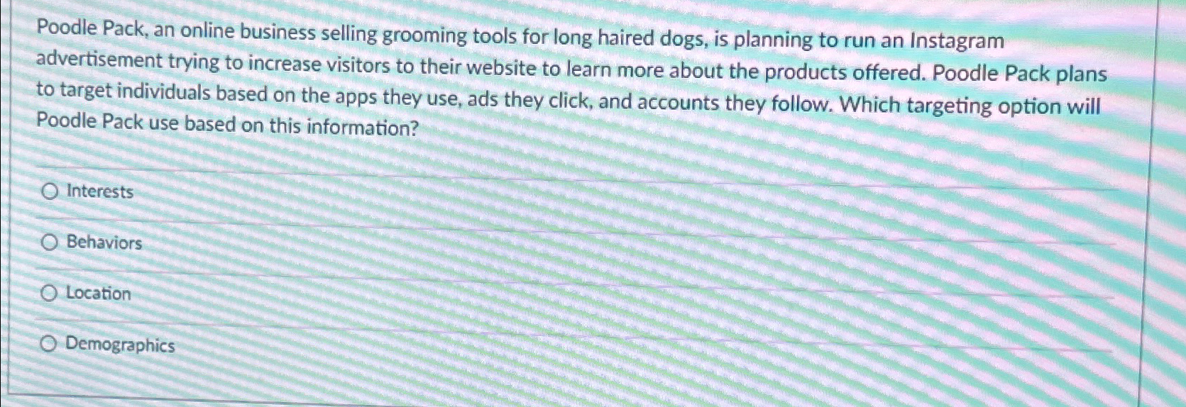 Solved Poodle Pack, an online business selling grooming | Chegg.com