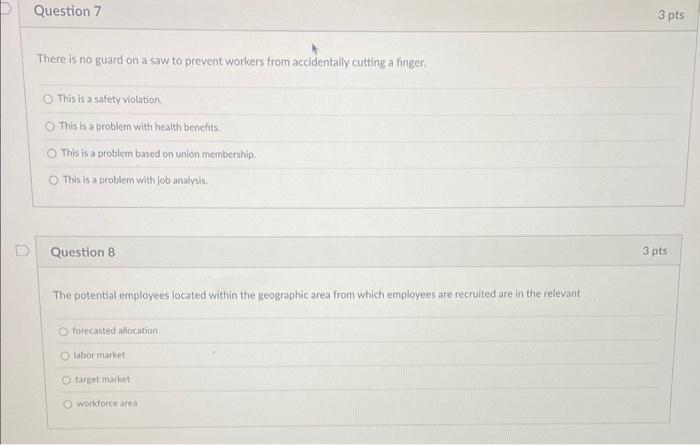 Solved There is no guard on a saw to prevent workers from | Chegg.com