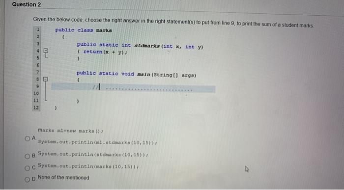 Solved Question 1 How many times will the following code | Chegg.com