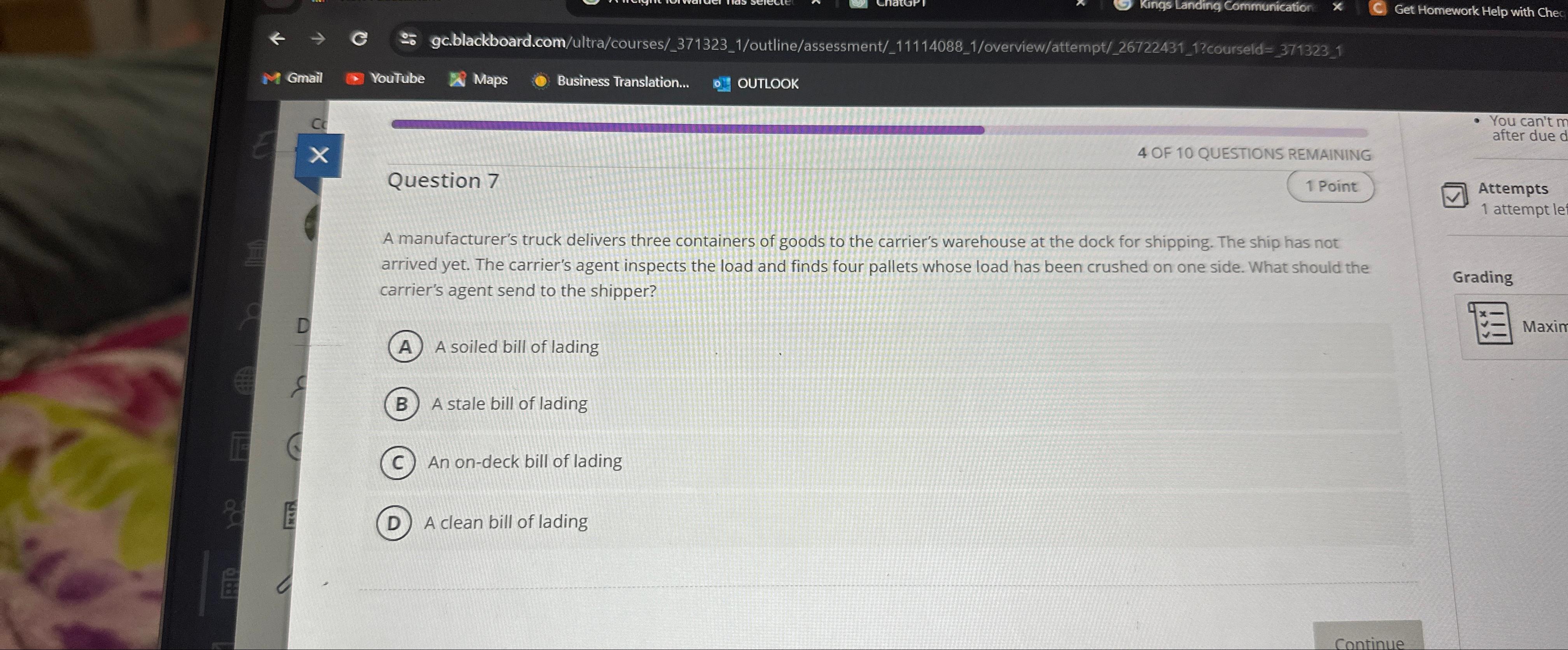 Solved 4 ﻿OF 10 ﻿QUESTIONS REMAININGQuestion 71 | Chegg.com