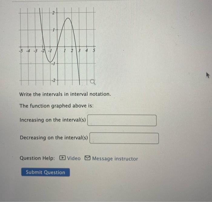 Solved Write the intervals in interval notation. The | Chegg.com